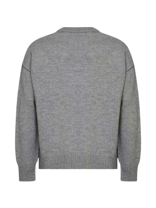AMI Paris De Cœur Intarsia-knit Sweater