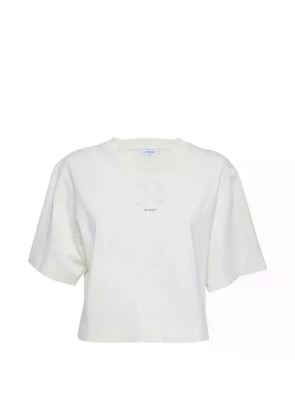 Off-White Arrow-motif Cropped T-shirt