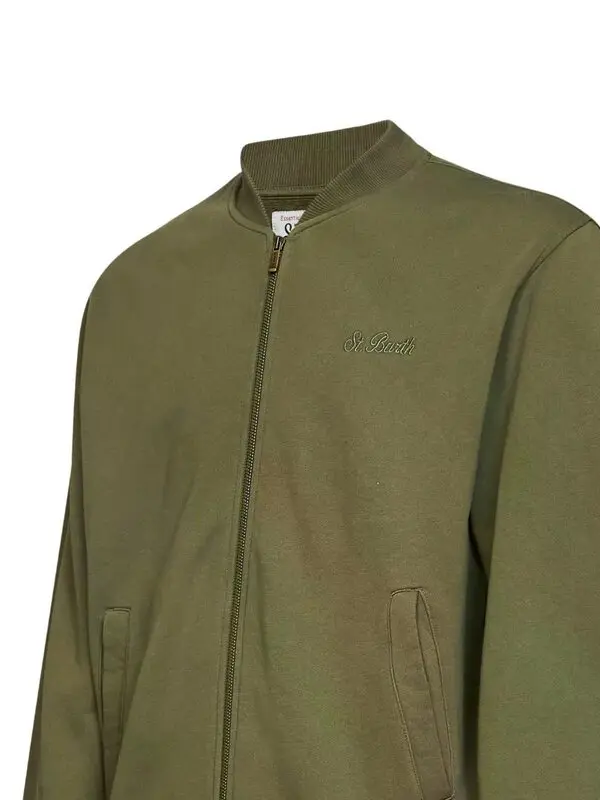 MC2 SAINT BARTH Embroidered Zip-up Sweater