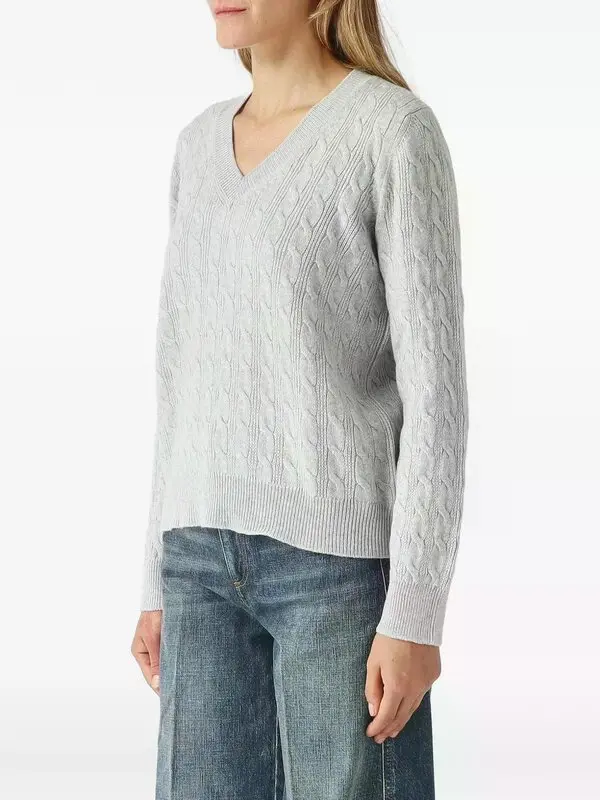 GRAN SASSO Cable-knit V-neck Sweater