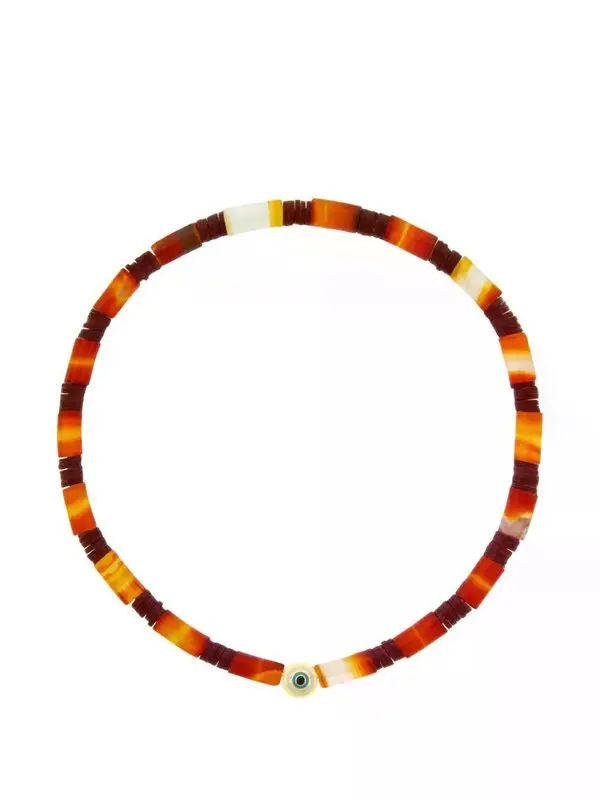 Luis Morais Symbol Eye Agate Bracelet - Red