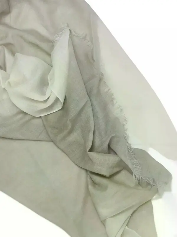 GRAN SASSO Gradient Frayed Scarf