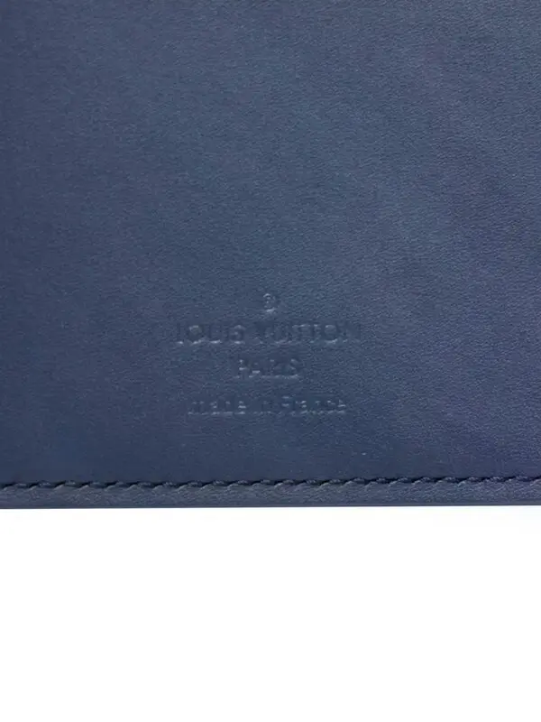 LOUIS VUITTON 2021 Monogram Ink Watercolor Portefeuille Brazza Bifold Wallet Long Wallets
