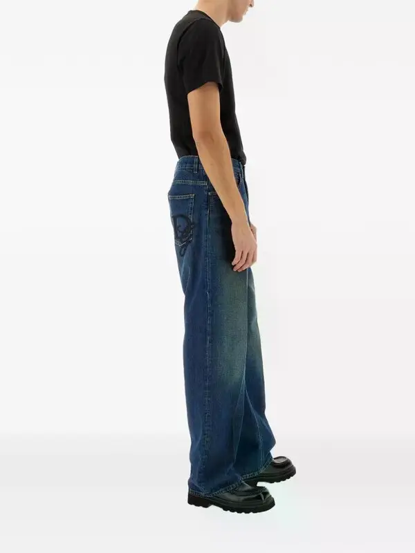 Dolce & Gabbana Embroidered Logo-patch Jeans