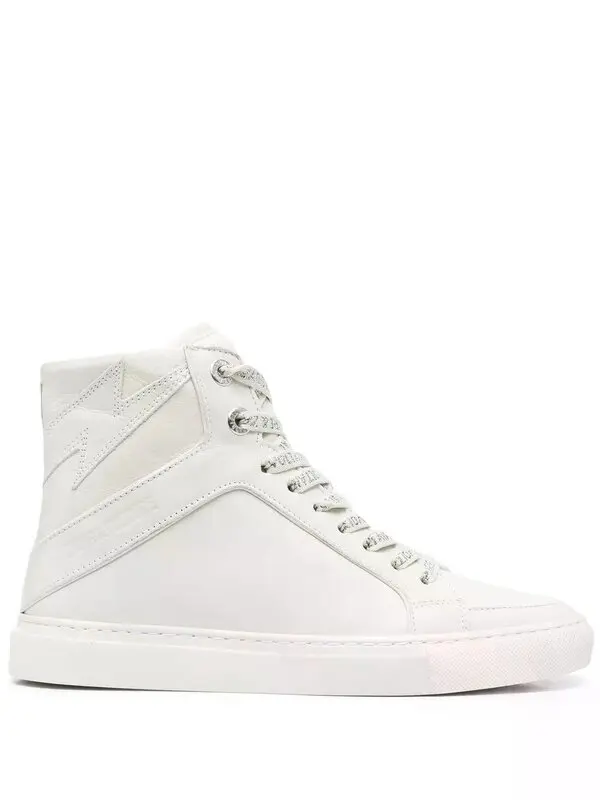 Zadig&Voltaire High Flash Leather Sneakers