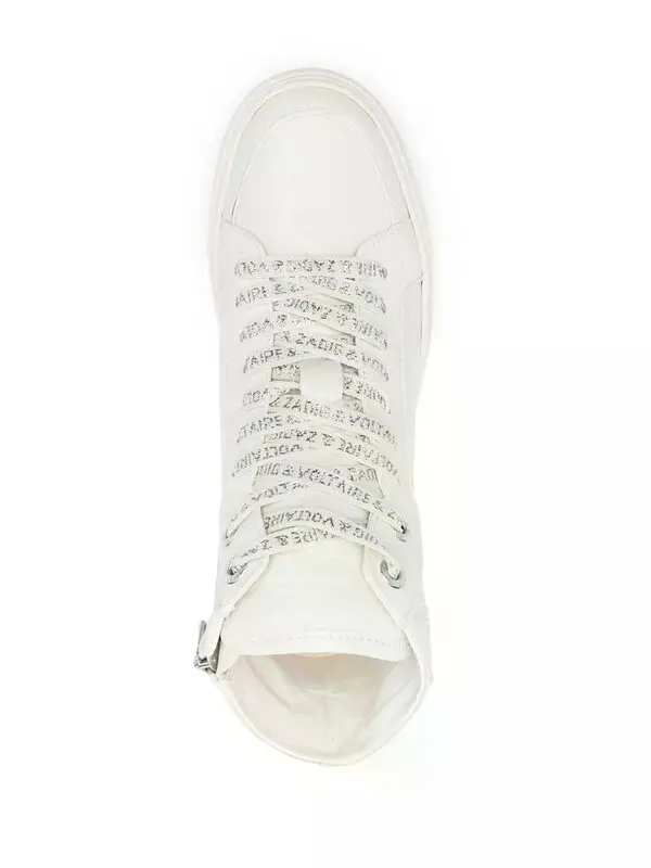 Zadig&Voltaire High Flash Leather Sneakers