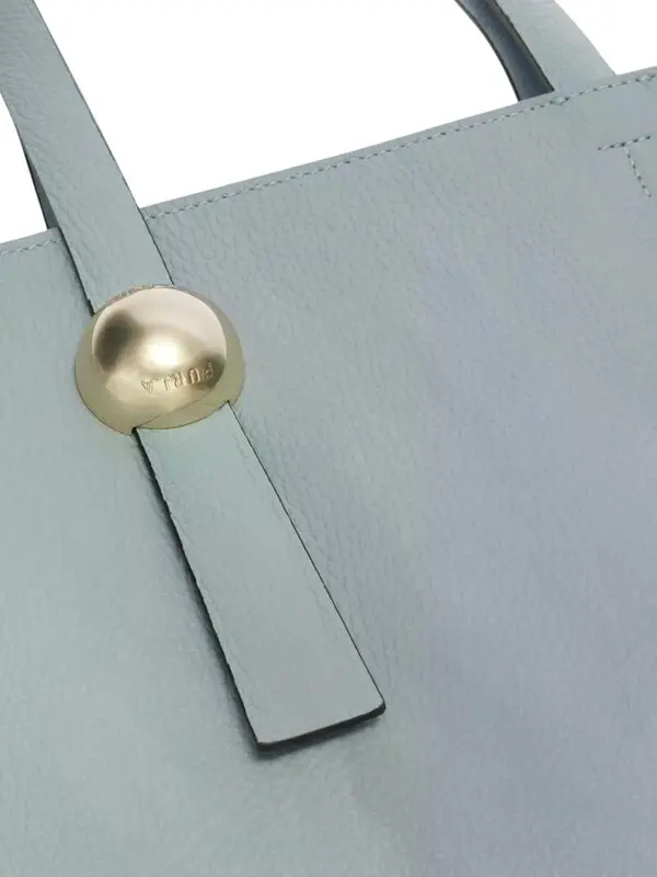 Furla Logo-engraved Pebbled Tote Bag