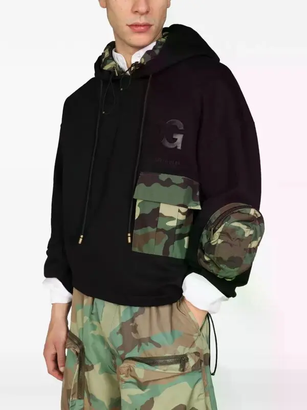 Dolce & Gabbana Camouflage-print Patch Hoodie