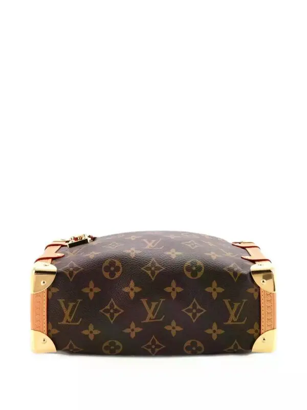 LOUIS VUITTON Side Trunk Handbag Monogram Canvas Mm Satchel