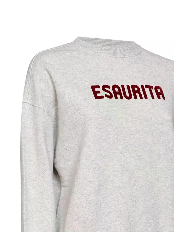 MC2 SAINT BARTH Stardust Sweatshirt With Esaurita Flock Print