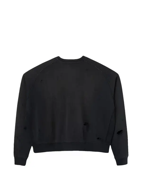 GV GALLERY Distressed Logo-print Sweater