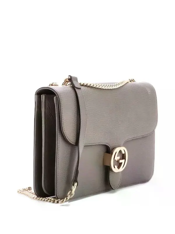 Gucci Interlocking Leather Medium Shoulder Bag