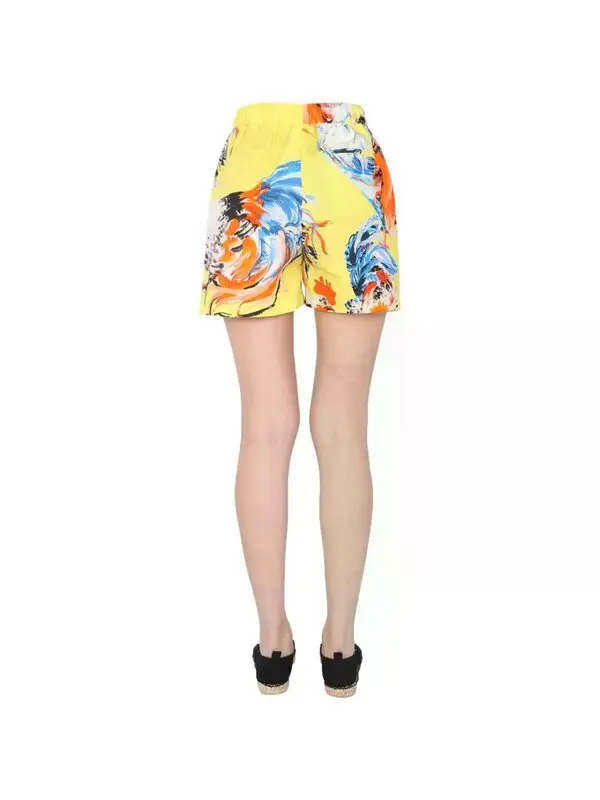 MSGM Printed Elasticated-waist Shorts