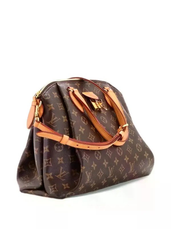 LOUIS VUITTON Rivoli Handbag Monogram Canvas Mm Satchel - Brown