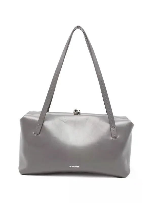 JIL SANDER Goji Pillow Leather Shoulder Bag - Grey