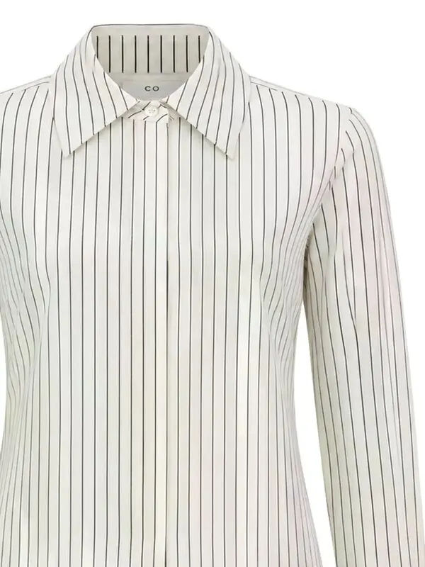 Co Vertical-stripe Silk Shirt