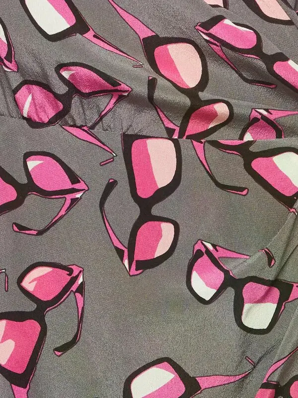 Emporio Armani Printed Wrap Mini Dress