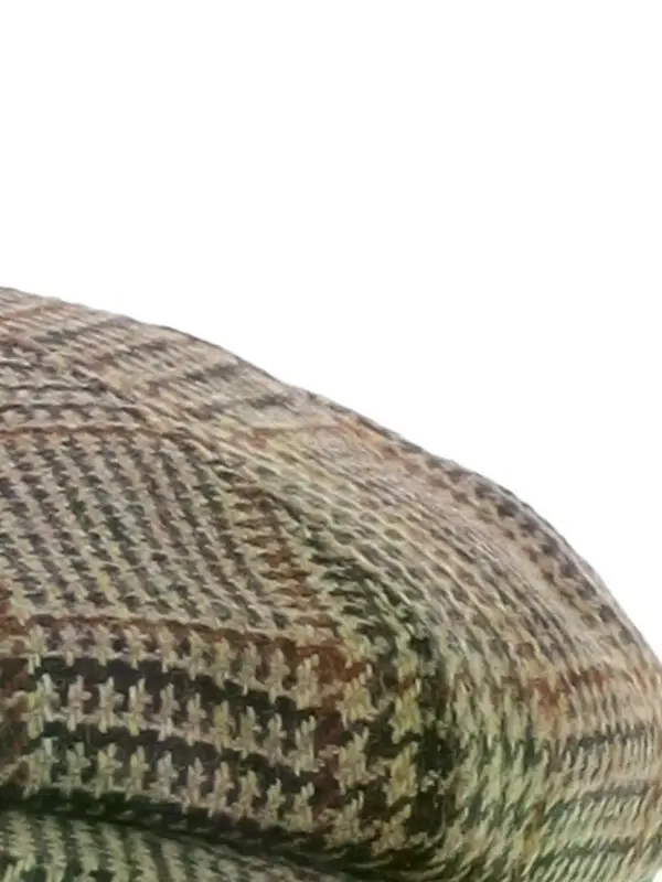 Tagliatore Check-pattern Wool-blend Flat Cap