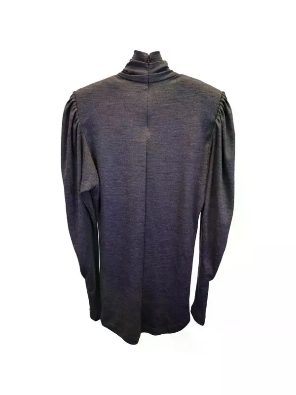 ISABEL MARANT VINTAGE Gathered Sleeve Turtleneck Top
