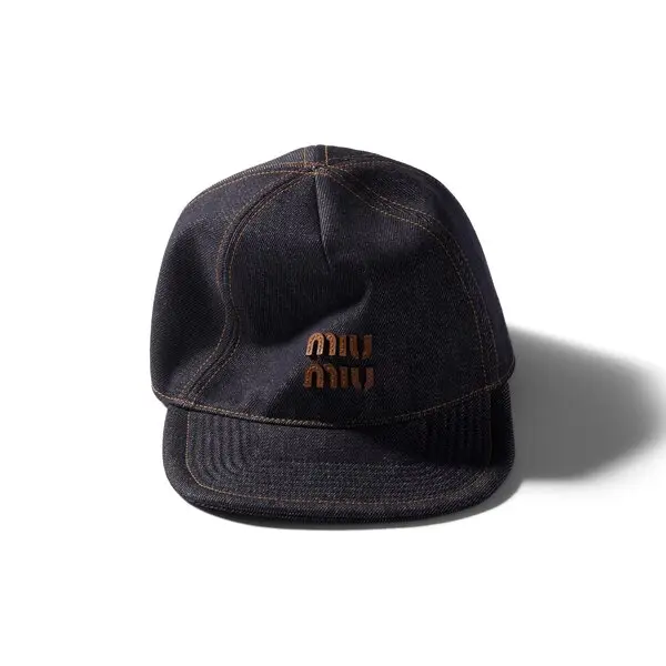 Miu Miu Denim Baseball Cap