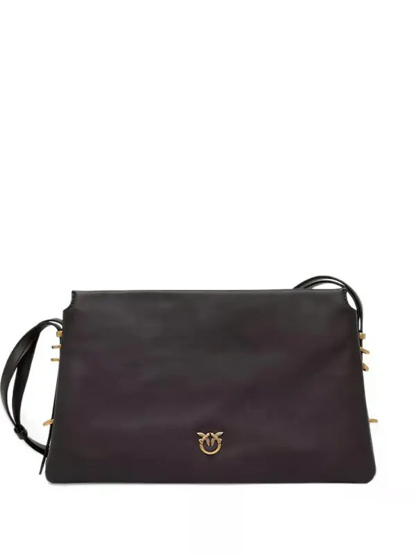 Pinko One, Two, Three Shoulder Bag With Three Compartments - Black