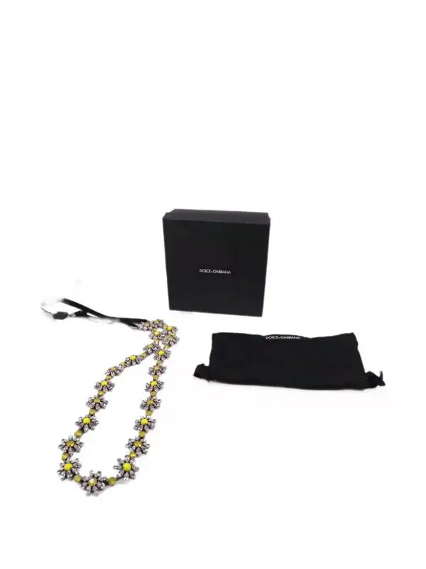 Dolce & Gabbana Daisy Crystal Waist Belt