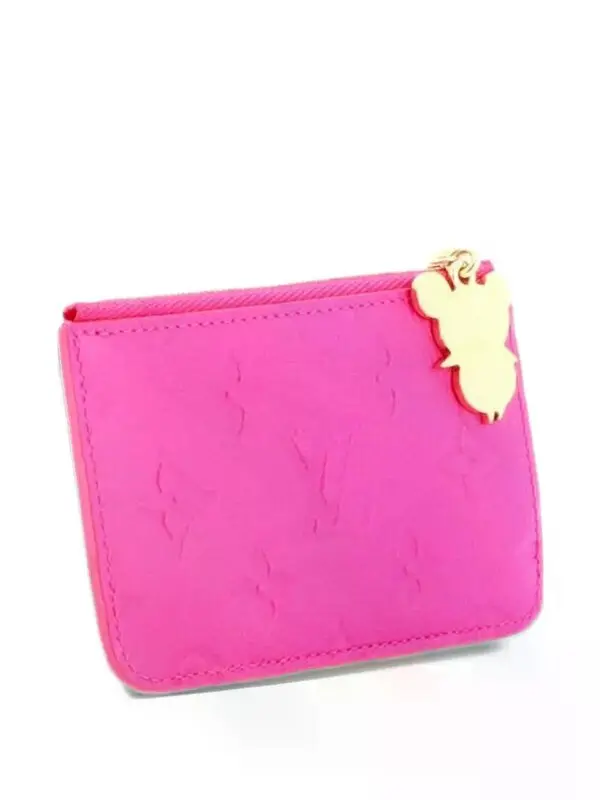 LOUIS VUITTON X Takashi Murakami Romy Monogram Multicolor And Leather Card Holder