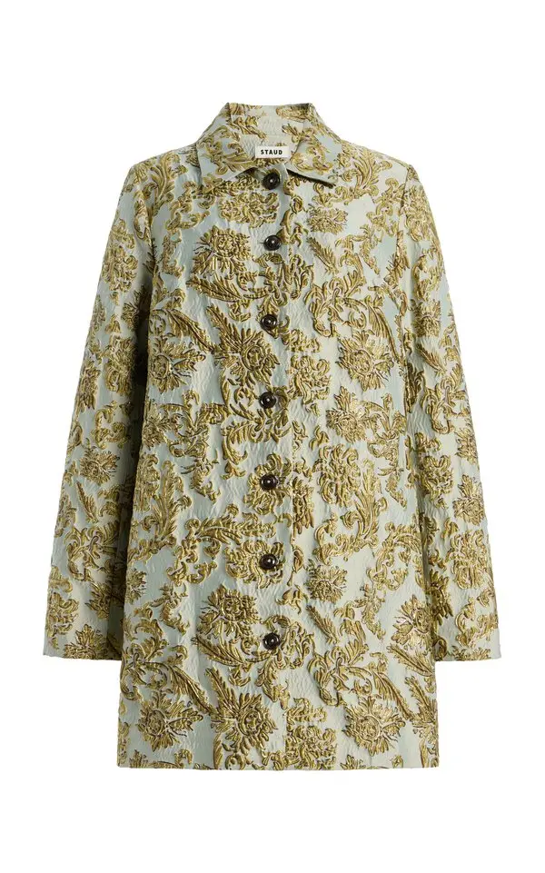 Staud Halton Metallic-brocade Jacket