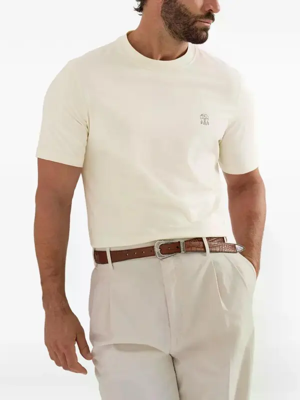 Brunello Cucinelli Cotton Jersey T-shirt With Logo