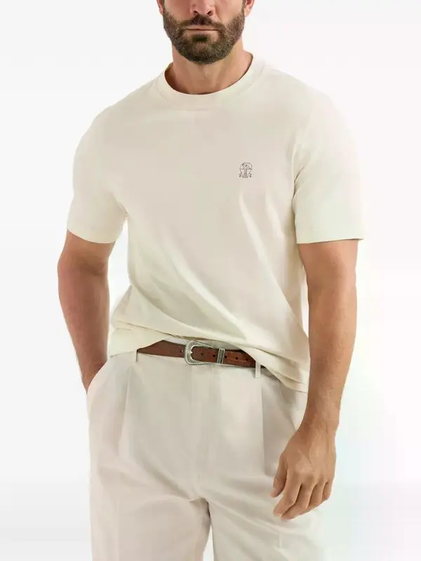 Brunello Cucinelli Cotton Jersey T-shirt With Logo