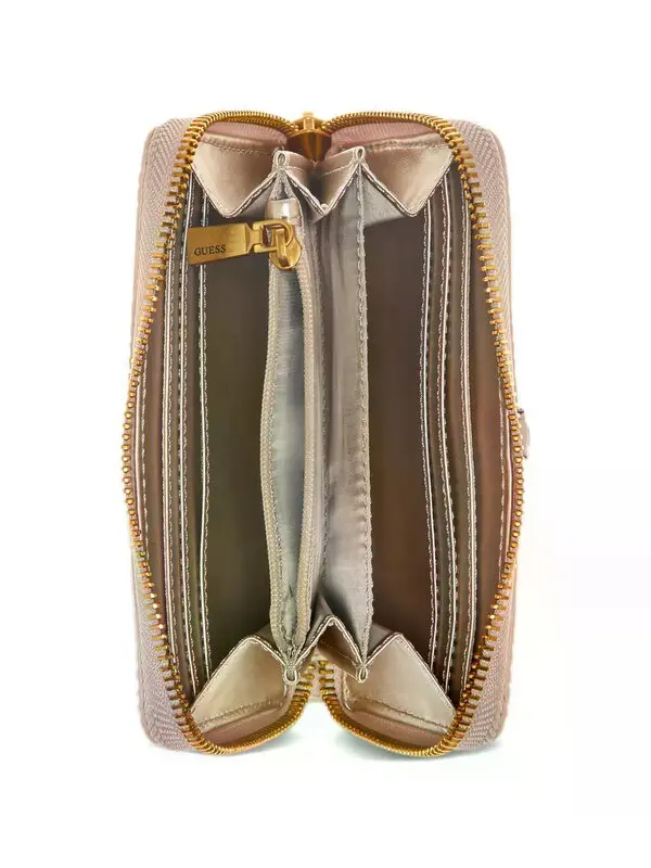 Guess Cresidia Logo-embossed Zip-around Wallet