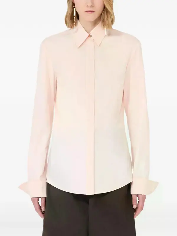 Sportmax Accordo Concealed-fastening Shirt - Pink