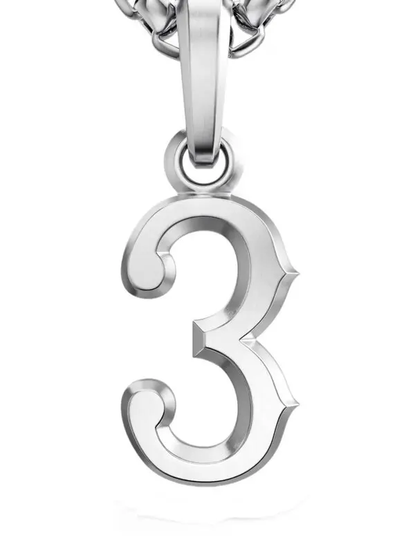 David Yurman Number Three Amulet Pendant