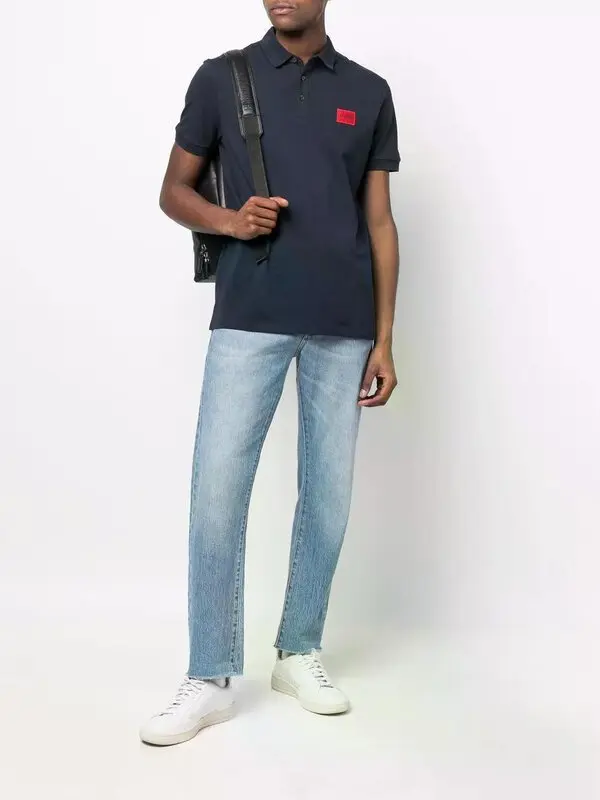 Hugo Chest Logo-patch Polo Shirt