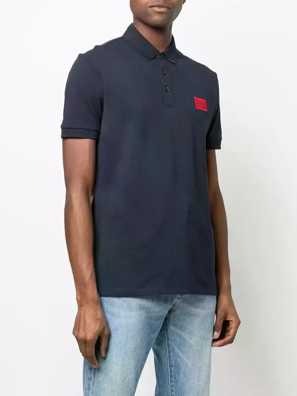 Hugo Chest Logo-patch Polo Shirt