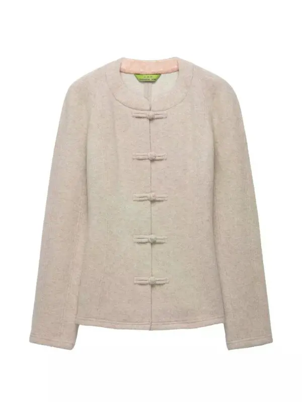 Shanghai Tang Raglan-sleeve Frog-button Jacket - Neutrals