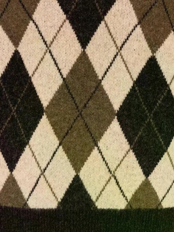 HOSIO Check-pattern Sweater