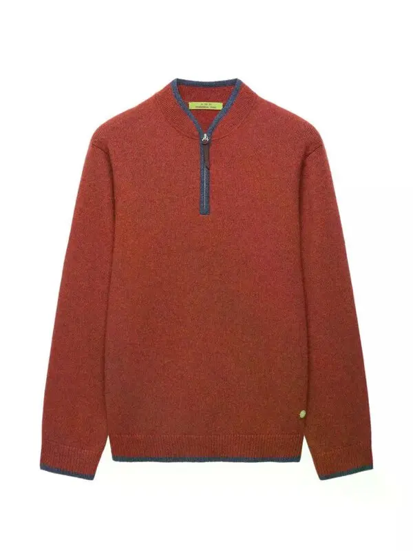 Shanghai Tang Quarter-zip Cashmere-blend Sweater