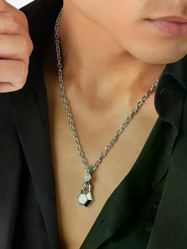 Philipp Plein Pendant Link Necklace - Silver
