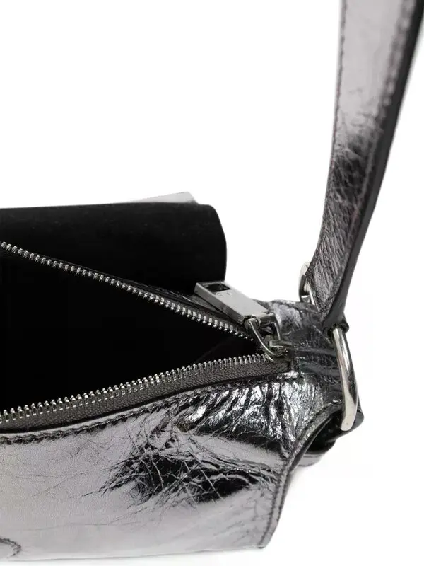 IRO PARIS Loop Metallic Leather Shoulder Bag