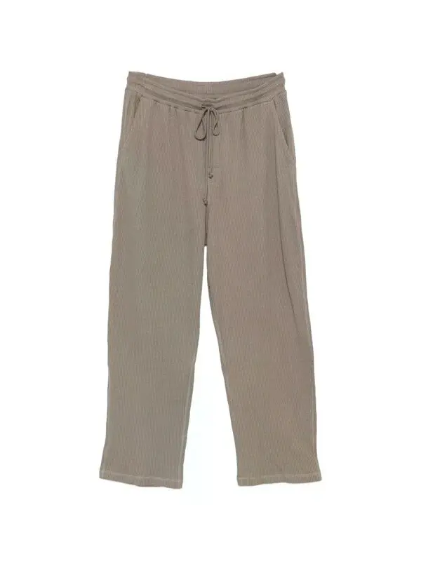 SKIMS Waffle-knit Drawstring-waist Trousers - Neutrals