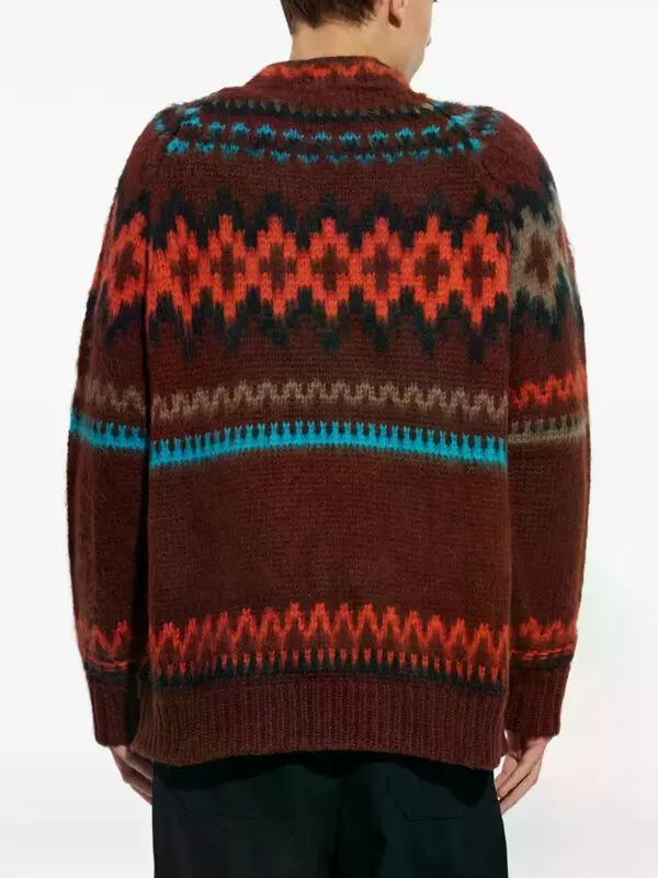 Paul Smith Dark Fair Isle Wool-alpaca Sweater