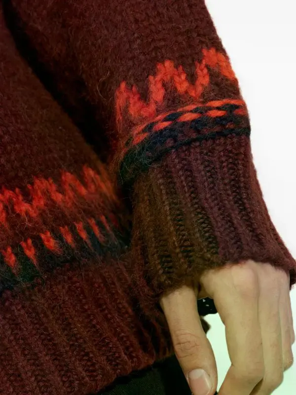 Paul Smith Dark Fair Isle Wool-alpaca Sweater
