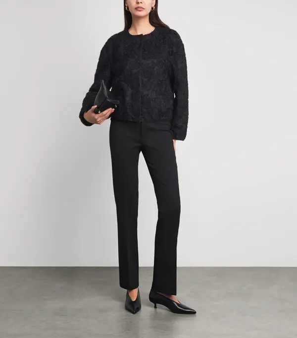 Veronica Beard Beaded Floral Embroidered Gavin Jacket