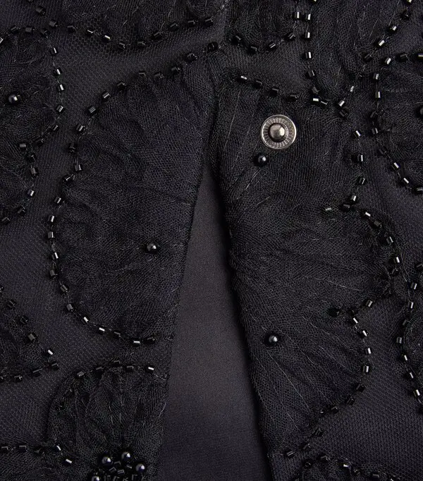 Veronica Beard Beaded Floral Embroidered Gavin Jacket