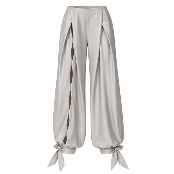 SILENT LOOK CONCEPT Cut Out Fuid Trousers