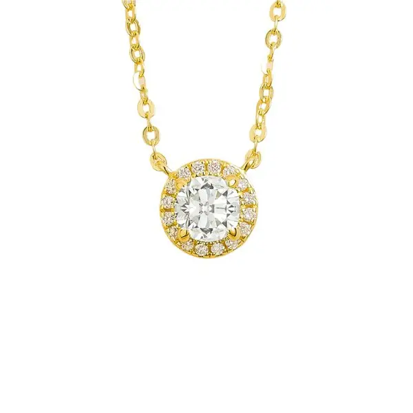 JUVETTI  Mars Gold Necklace Set With Diamond - Gold/white