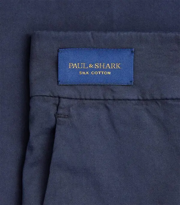 Paul & Shark Stretch Cotton-silk Garment Dyed Chinos
