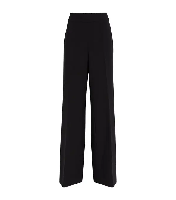 Carolina Herrera Wool-blend Wide-leg Diane Trousers - Black