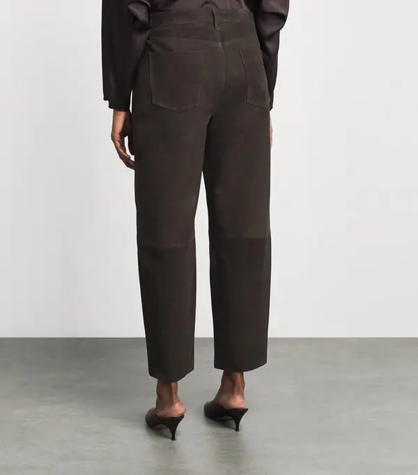 Citizens Of Humanity Suede Wide-leg Miro Trousers